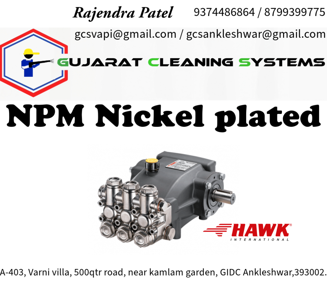 NPM NICKEL PLATED PUMP – Gujarat Cleaning System